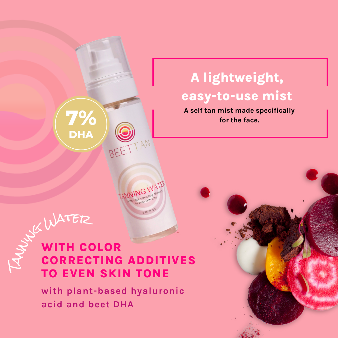 BEETTAN Tanning Water with color correcting additives to even skin ton ...